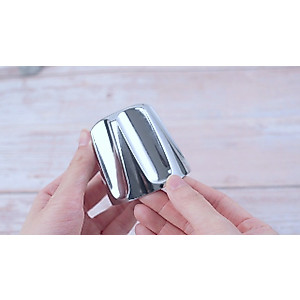 Enhon Faucet Handles, 2 Piece Hot and Cold Faucet Knobs Compatible with Price Pfister Verve Tub Shower, Include 2 Faucet Handles and 2 Screws for Remodeling Trim (Brushed Nickel)