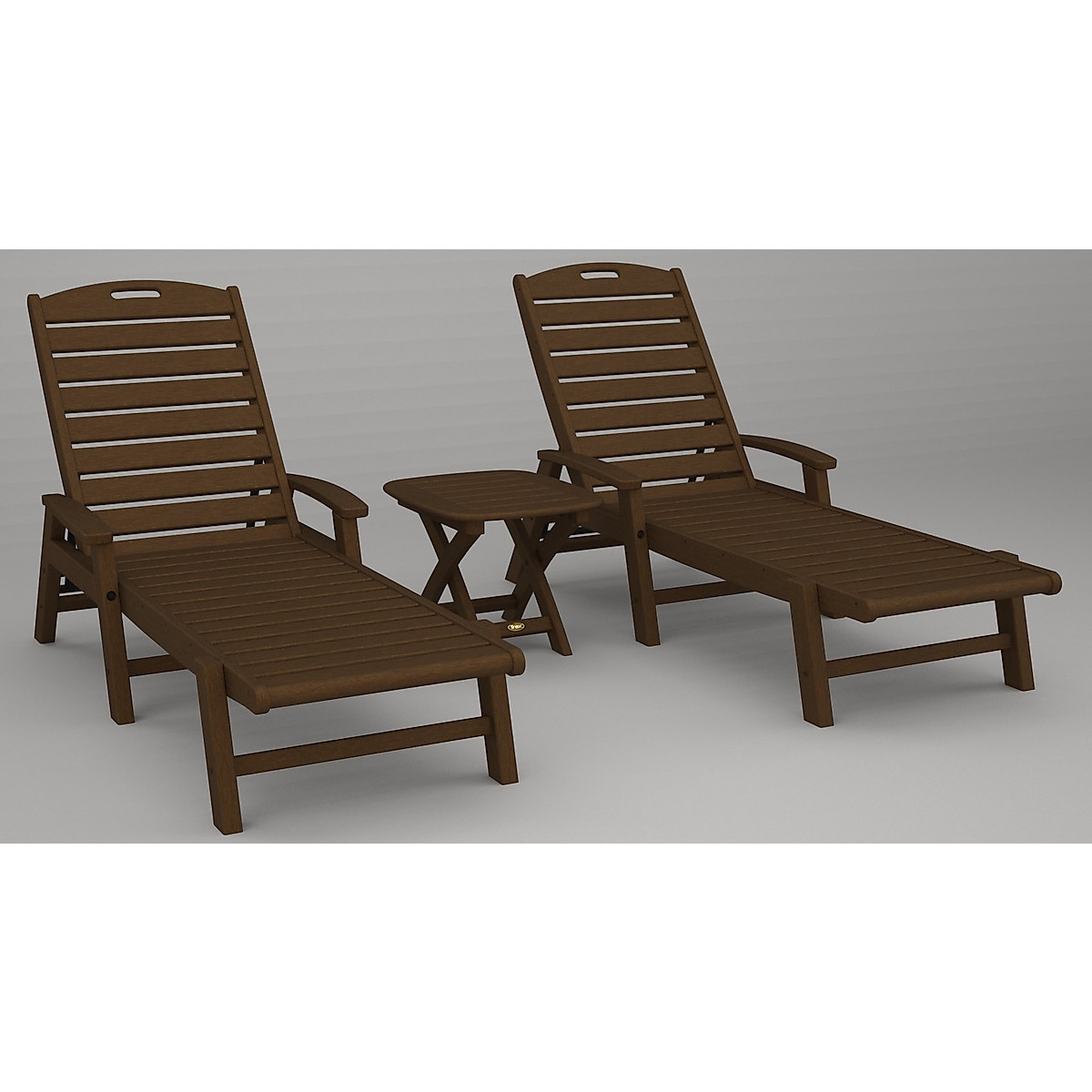 Trex Outdoor Furniture Yacht Club Stackable Chaise Lounger with Arms,Tree House