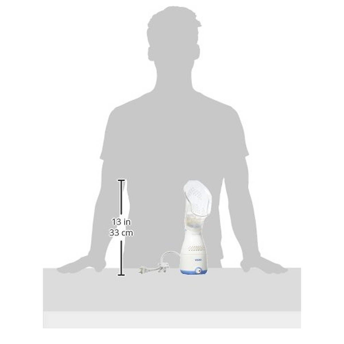 Vicks Personal Sinus Steam Inhaler with Soft Face Mask – Face Humidifier with Targeted Steam Relief Aids with Sinus Problems, Congestion and Cough