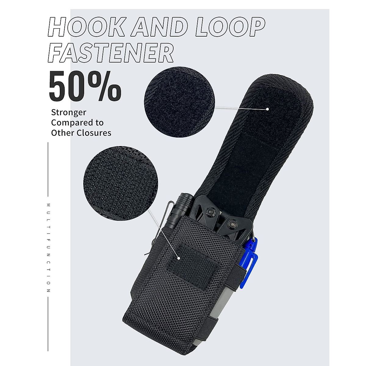 Multitool Sheath-EDC Pouch,Multi Tool Holster for Belt,Small Tactical Tool Pouch Accessories,Organizer Sheath Compatible with Multi Tool Case with Leather Logo and Belt Clip for Man