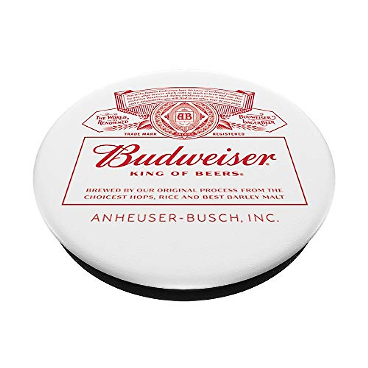 Budweiser Can Label PopSockets Stand for Smartphones & Tablets PopSockets PopGrip: Swappable Grip for Phones & Tablets