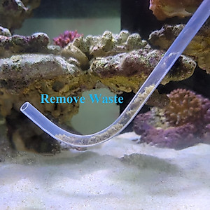 AREPK Aquarium Coral Feeder Fish Feeder Waste Clean Tool Manual Cleaner Water Changer Fish Tank Cleaning Tool Siphon Dropper Waste Remover Aquatic Bottom Feeder Pipette