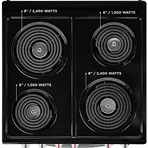 Frigidaire 24 in. 1.9 Cu. Ft. Electric Range in Stainless Steel with Hidden Bake, ADA Compliant