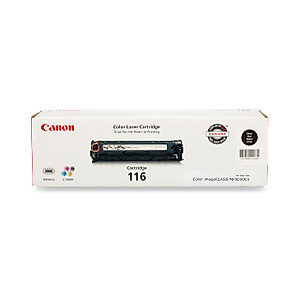 Canon Genuine Toner, Cartridge 116 Black (1980B001), 1 Pack, for Canon Color imageCLASS MF8050Cn, MF8080Cw Laser Printer (CNMCRTDG116BK)
