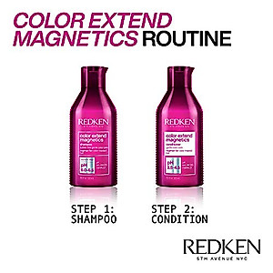 Redken Color Extend Magnetics Conditioner | For Color Treated Hair | Protects Color & Adds Shine | With Amino Acid | Sulfate-Free | 10.1 Fl Oz (Pack of 1)