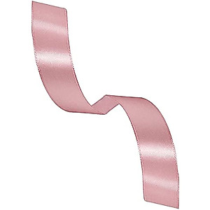 Xmasold Rose Gold Satin Ribbon 1 inch x 25 Yards, Fabric Ribbons for Gift Wrapping, Crafts, Hair Bows, Balloon, Baby Shower, Birthday Wedding Party, Christmas Decorations