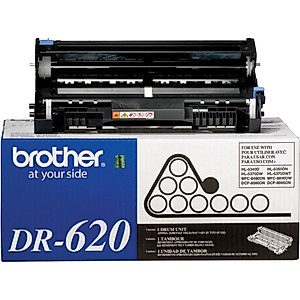 Brother Genuine Unit, DR620, Seamless Integration, Yields Up to 25,000 Pages, Black