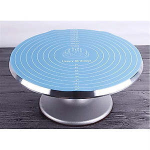 ShanLily Round Silicone Baking Mats For 12 Inch Cake Pan, Food Grade, Non-Stick, Reusable Silicone Mat For Baking Pan For Bread/Tortilla/Pastry