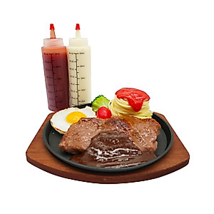 HuoHuo Squeeze Bottle 3Pcs 8 Oz Premium Food Grade Plastic Bottles w/Yorker Tips (3Pcs) Plastic Squeeze Bottles For Sauces Empty Refillable Bottles for Arts, Crafts & Kitchen