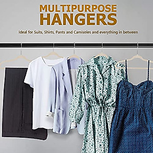 ATZJOY Nonslip Velvet Hangers -Suit Hangers Ultrathin Space-Saving 360° Swivel Hook Strong and Durable Clothes Hangers Hold Up-to 10 lb, for Coats, Jackets, Pants, & Dress Clothes (50 Pack, Ivory)