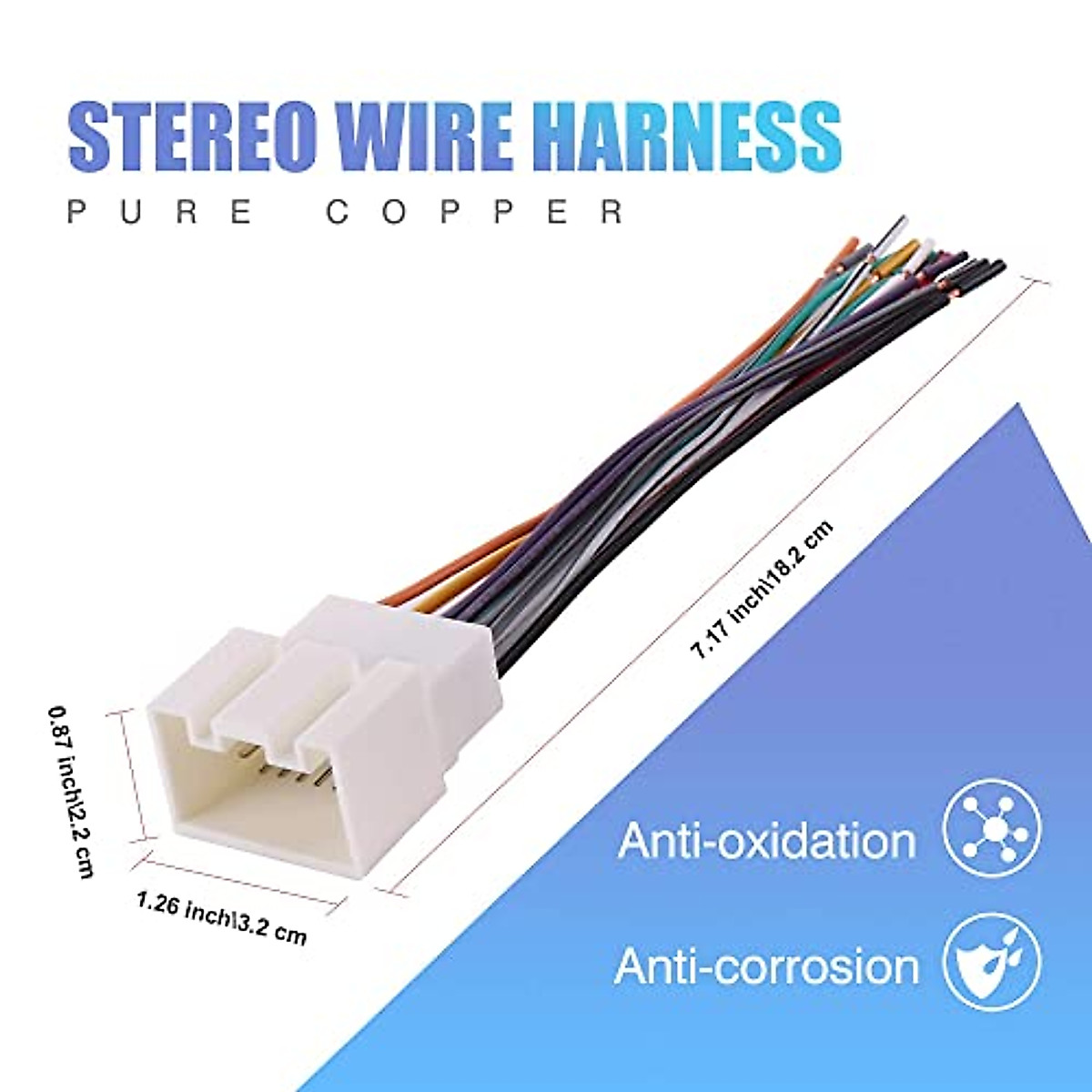 RDBS Car Radio Wire Harness to Install an Aftermarket Stereo Receiver Fit for 1998-2009 Ford Vehicles