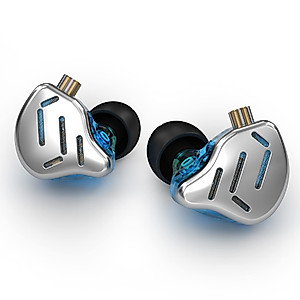 KZ Zax in Ear Monitor Headphones, HiFi IEM Stereo Noise Isolating Sport Wired Earbuds with Detachable Cable for Musician Audiophile