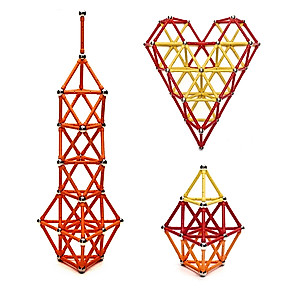 WITKA 99 Pieces Magnetic Building Sticks Blocks Toy Brain Training STEM Toys Intelligence Learning Games Set Gift for Kids