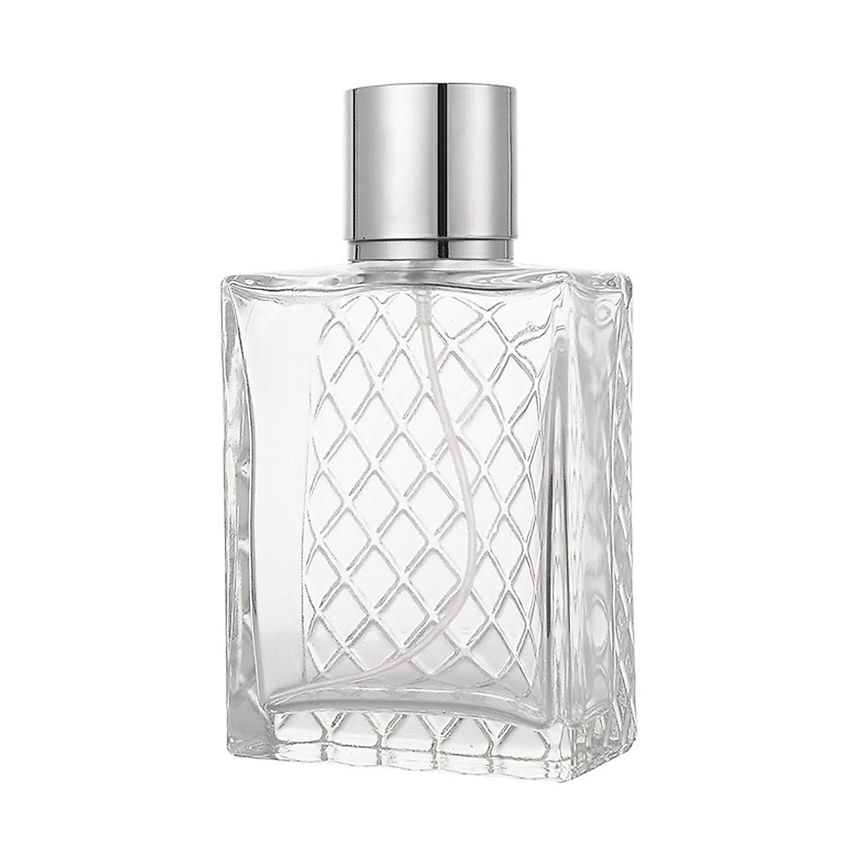 Enslz 100ml 3.4 oz Refillable Spray Perfume Bottles large cosmetic Fine Mist Atomizer Empty Portabe Clear Glass Essential Oil Container for Travel