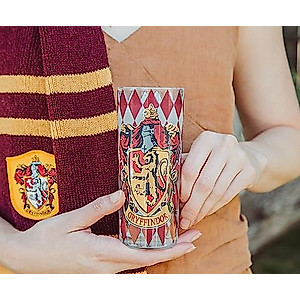 Silver Buffalo Harry Potter Hogwarts House Crests 4-Pack Tumbler Set, 10-Ounces