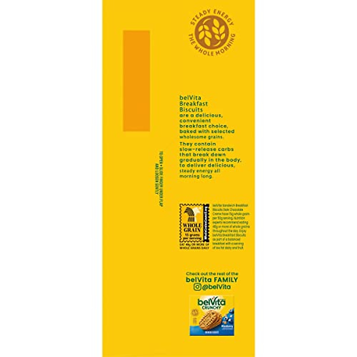 belVita Breakfast Sandwich Dark Chocolate Creme Breakfast Biscuits, Value Pack, 12 Packs (2 Sandwiches Per Pack)