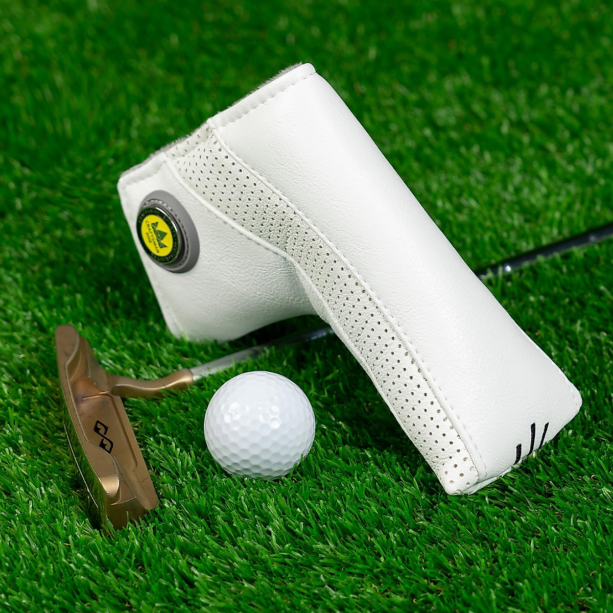 Craftsman Golf Blade Putter Club Head Cover Headcover for Scotty Cameron Odyssey Callaway Taylormade Ping Etc. Blade with Free Marker