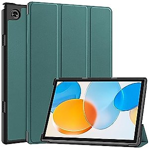 Smart Case for Teclast M40 Pro 10.1'', Ratesell Lightweight Trifold Stand Smart Case Cover with Auto Wake/Sleep for TECLAST M40 Pro / M40 / P20HD / P20S Tablet Blackish Green