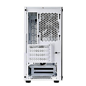 Silverstone SST-PS15W-G (White + Tempered Glass Window) Micro-ATX, Mini-DTX, Mesh Front Panel, Steel Body, Tempered Glass Side Panel
