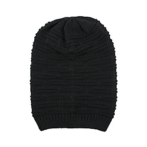 RW Rasta Stretch Long Beanie Hats Black