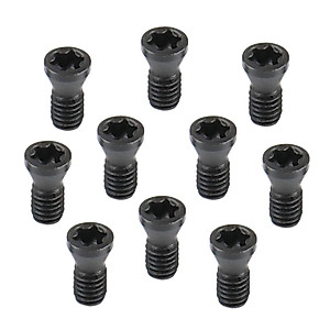 Accusize Industrial Tools M2.5 by 6 Replacement Screws for Indexable Face Mill and End Mills, 10 Pc, 0046-0910x10
