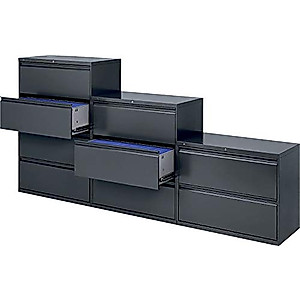 HON 884LS 800 Series Four-Drawer Lateral File, 36w x 19-1/4d x 53-1/4h, Charcoal