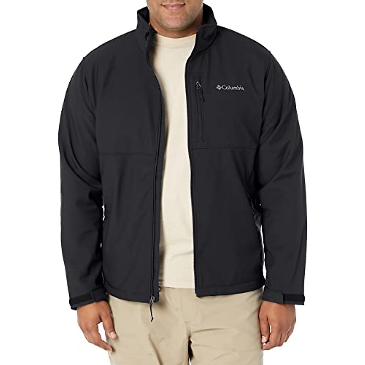 Columbia Men's Ascender Softshell Front-Zip Jacket, Black, X-Large