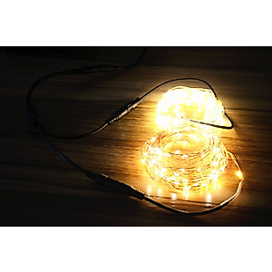 HUALAND 2 Pack Black 1 Female to 2 Male 5.5mm X 2.1mm CCTV DC Power Supply Splitter Cable