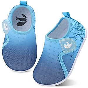 FEETCITY Baby Boys Girls Water Shoes Beach Swim Pool Shoe Barefoot Aqua Socks 6-12 Months Infant
