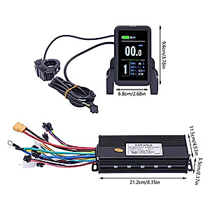 DNYSYSJ Electric Bike Conversion Kit, 48V 1000W 700C 28"/29" Front/Rear Wheel E-Bike Conversion Kit w/LCD Display, Powerful Ebike Hub Motor Kit with PAS Bicycle Ebike Wheel Kit (700C 48V 1000W Front)