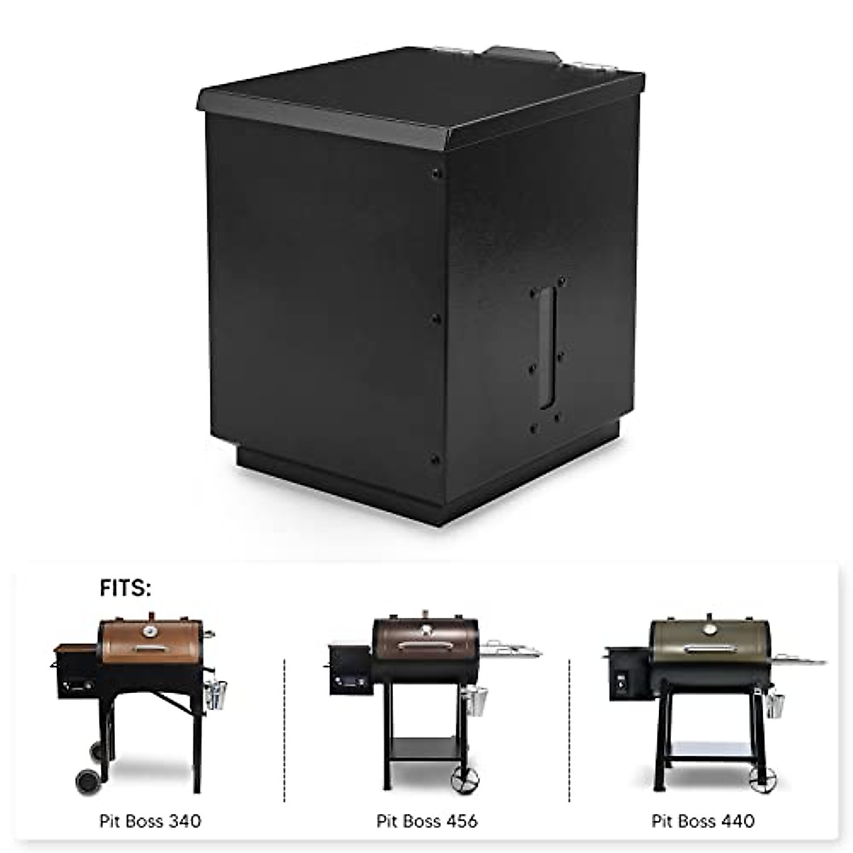 Stanbroil Pellet Grill Hopper Extension for Pit Boss 340 and 440 Series, Black