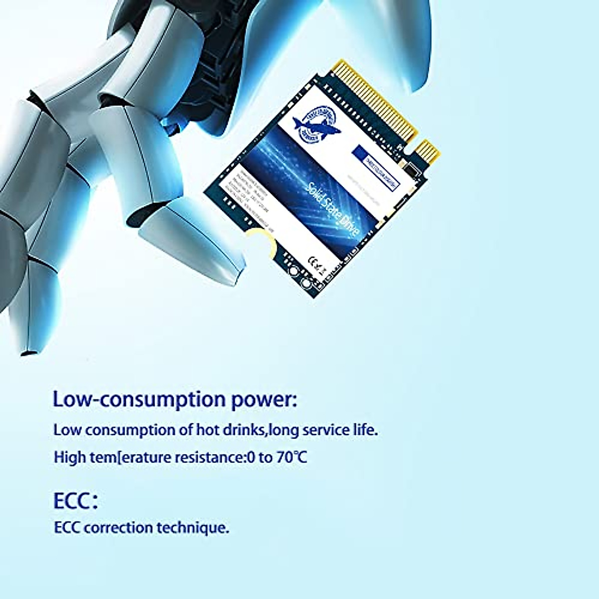 Dogfish SSD M.2 2230 NVMe PCIe 4.0 256GB 3D TLC NAND Gaming Internal Solid State Drive for Steam Deck PS5 Surface Pro Laptop Desktop (M.2 2230 NVMe 4.0, 256GB)