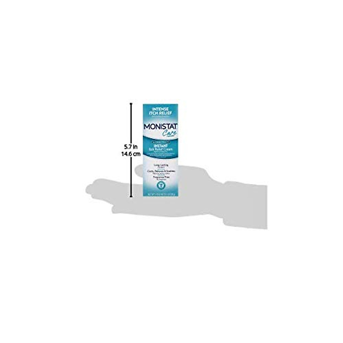 Monistat Instant Itch Relief Cream for Women, Maximum Strength Feminine Itch Care, 1 oz, 2 Pack