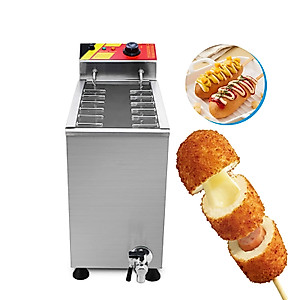 Koalalko Korean Cheese Hot Dogs Sticks frying machine Mozzarella Hot dog maker machine corn dog deep fryer machine
