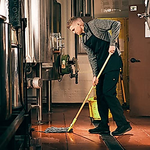 Avia Anchor SR Mesh Slip On Non Slip Shoes for Men, Water Resistant Mens Restaurant, Work & Food Service Sneakers- Black, 9.5 Medium