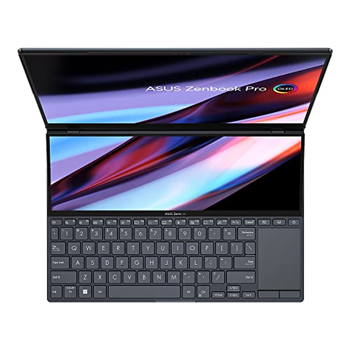 EXCaliberPC 2023 ASUS Zenbook Pro 14 Duo OLED UX8402VV-PS96T (Intel Core i9-13900H, 32GB RAM, 1TB NVMe SSD, NVIDIA GeForce RTX 4060, 14.5" OLED Touch Display, Windows 11) Touchscreen Laptop