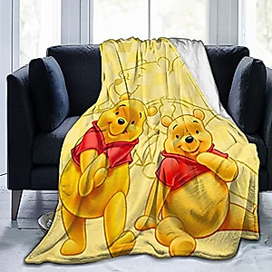 2PCS 60x50 inches Cute Blanket Throw Blanket-Fluffy, Warm, Comfy, Plush 18X18in Pillow Case
