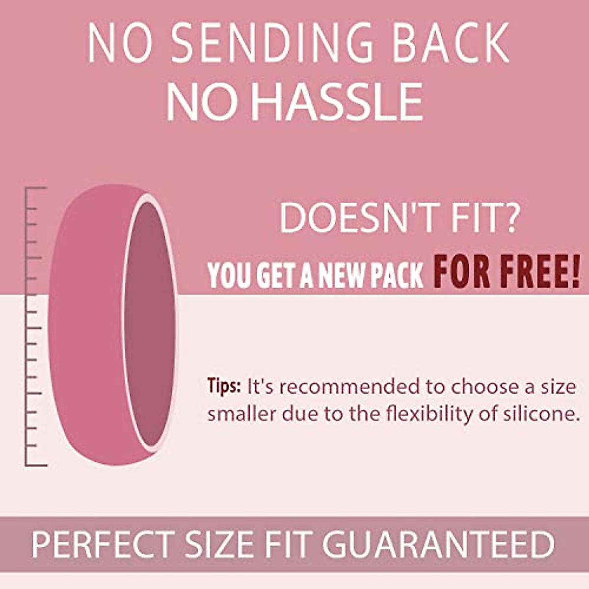 MIROMIHO Women Silicone Wedding Ring Inner Arc Ergonomic Breathable Design Rubber Wedding Band 5.5mm Wide 2mm Thick Rubber Rings for Women