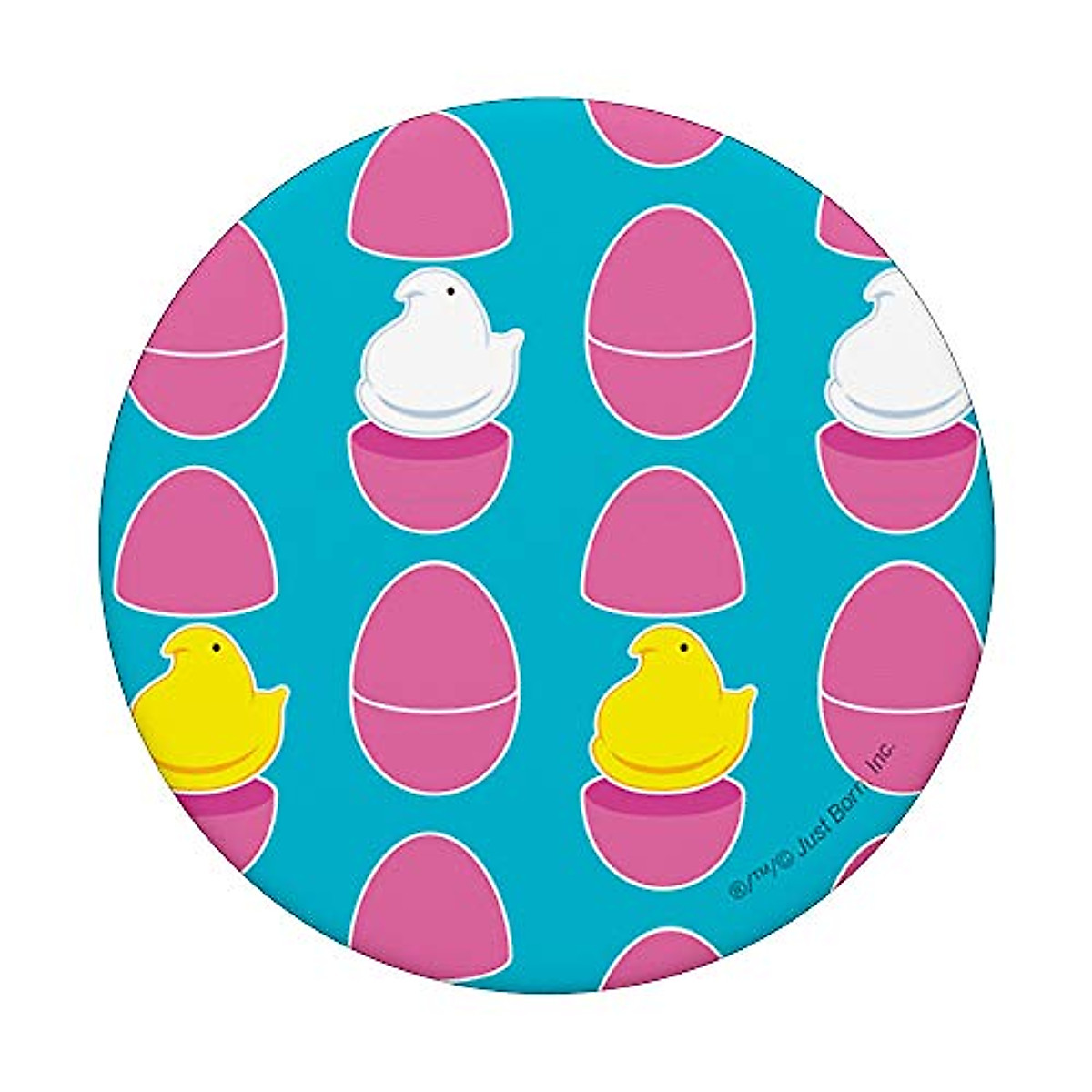 Peeps Hatching Out Of Plastic Easter Eggs Pattern PopSockets Swappable PopGrip