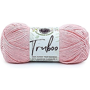 Lion Brand Yarn - Truboo - 6 Pack Assortment with Needle Gauge (Springtime)