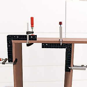 Milescraft 4011 8" ClampSquares - 90 Degree Corner Clamp, Positioning/Assembly Squares for Pictures Frames, Boxes, Etc Black