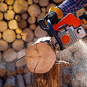 WORKPRO 2-Pack Chainsaw Chain for 16-Inch Bar, 3/8"Pitch, 56 Drive Links Wood Cutting Saw Chain for Chainsaw Parts fits Craftsman, Poulan, Echo, DeWalt