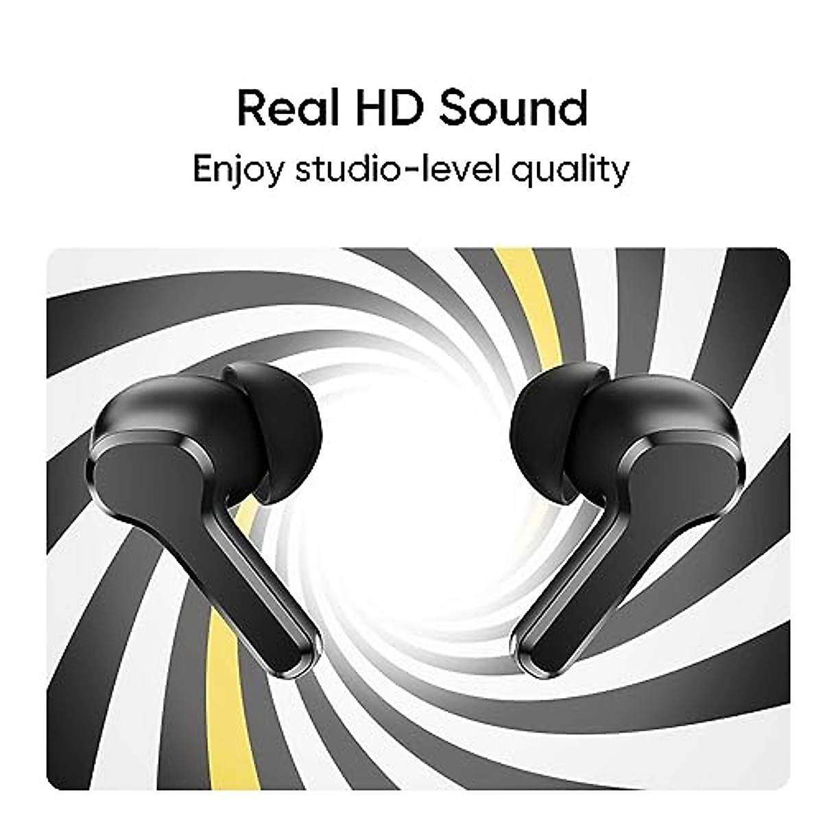 realme TechLife Buds T100 Bluetooth Truly Wireless in Ear Earbuds with mic, AI ENC for Calls, Google Fast Pair, 28 Hours Total Playback with Fast Charging and Low Latency Gaming Mode (Black)