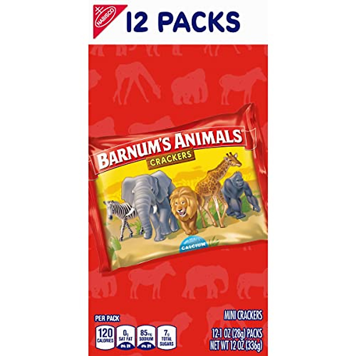 Barnum's Original Animal Crackers, 12 Snack Packs