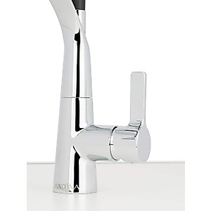 Ancona AN-4107 Palermo Pull Down Bar Kitchen Faucet in Polished Chrome and Black