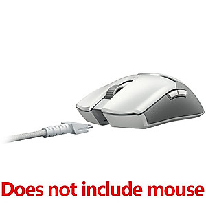 USB Charging Cable for Razer Naga Pro 20000 DPI & DeathAdder V2 pro & Razer Basilisk & Razer Viper Ultimate Hyperspeed Lightest Mercury Edition/Quartz Mouse (White)
