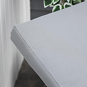 Outsunny Outdoor Wicker Swivel Recliner Chair, Reclining Backrest, Lifting Footrest, 360° Rotating Basic, Water Resistant Cushions for Patio, Grey