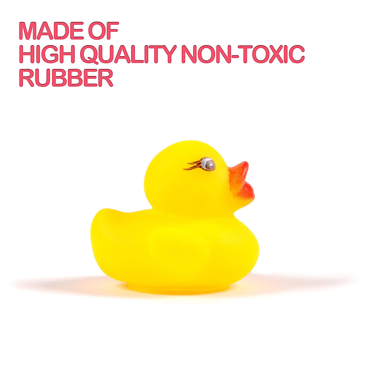 90-Pack Mini Rubber Ducks Set, Mini Colorful Rubber Duckies Bath Toy for Child,Float & Squeak Tiny Ducks Pool Toy Set for Kids Party Favors,Birthday Party Supplies,Prize Rewards