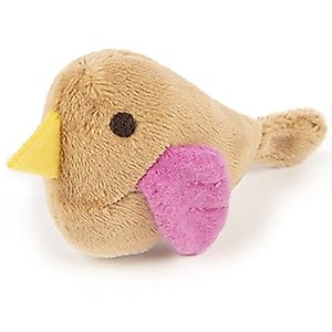 SmartyKat Chickadee Chirp Electronic Sound Cat Toy, Contains Catnip, Battery Powered - Light Brown, One Size