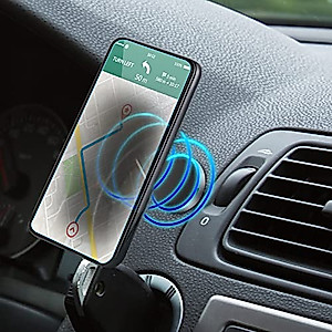 TOODOO 4 Pieces Magnetic Phone Car Mount Flat Cell Phone Holder Universal Stick on Flat Magnetic Car Mount for Car Dashboard Wall Windshield Table Mirror, Black and Silver